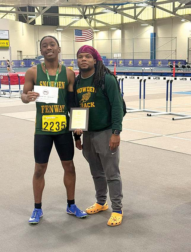 Snowden freshman in record run at the Lewis Center track meet ...